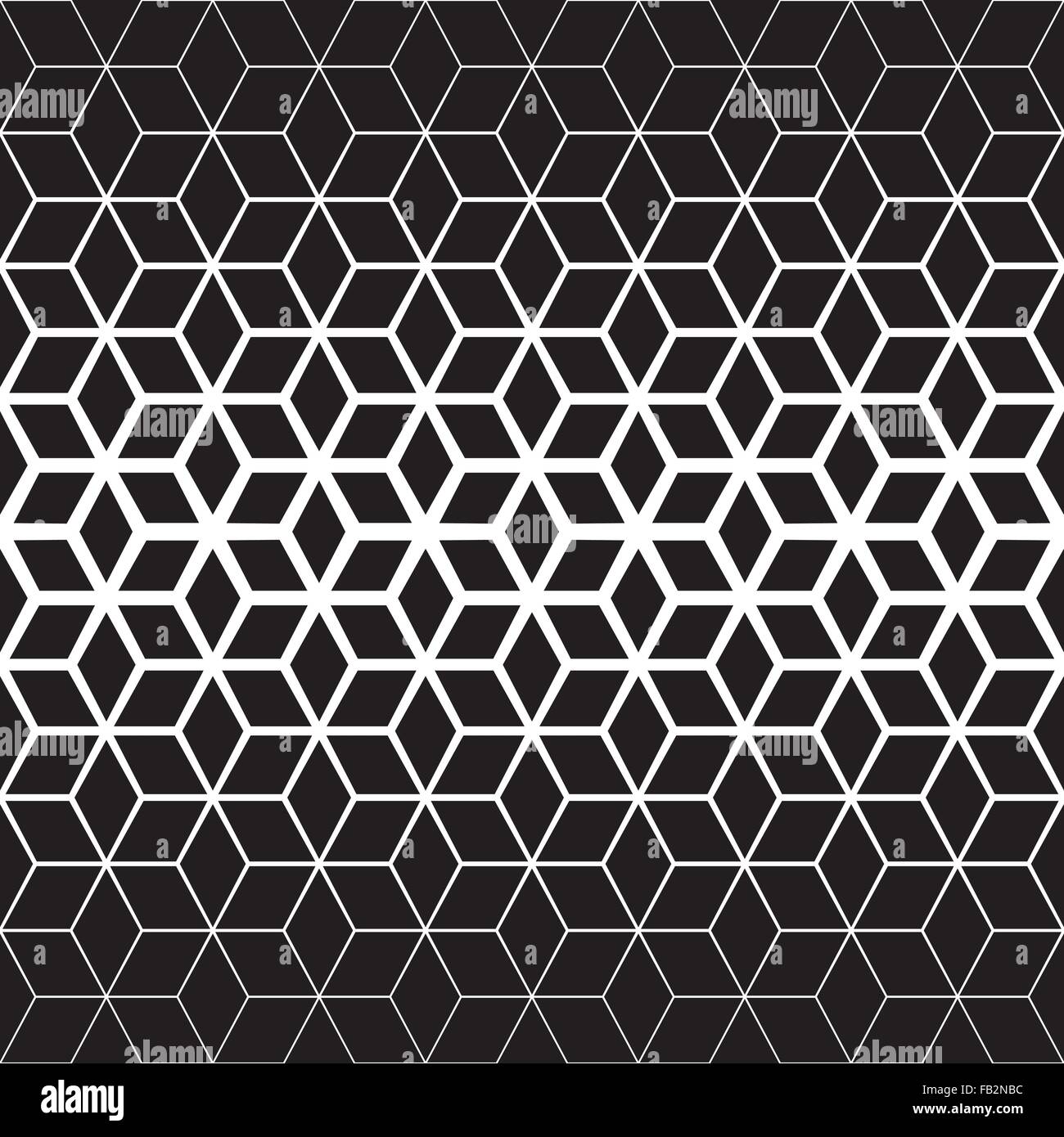 Vector Seamless Black And White Star Geometric Halftone Gradient Line ...