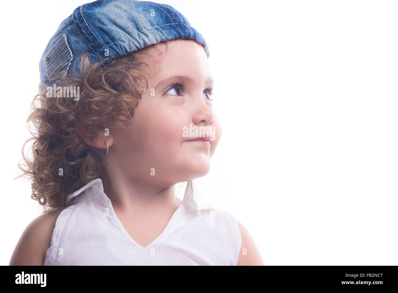 Child side view studio hi-res stock photography and images - Alamy