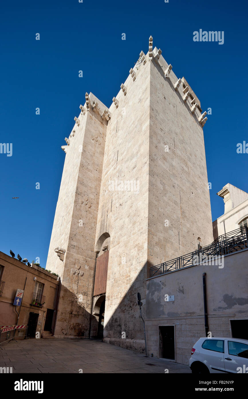 Cagliari, Torre dell' Elefante Stock Photo - Alamy