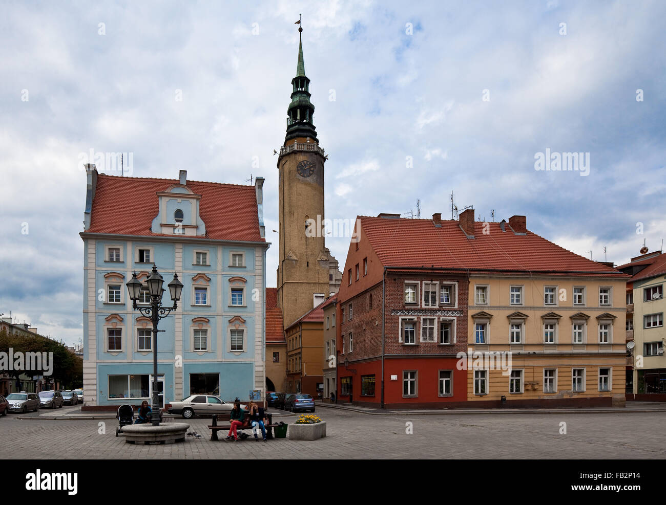 Brzeg Brieg, Marktplatz Stock Photo - Alamy