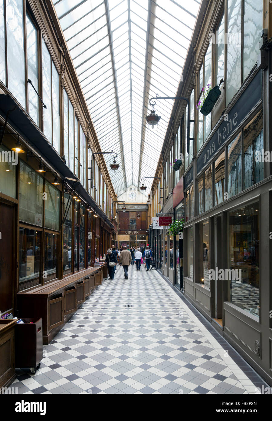 Paris, Passage Verdeau Stock Photo - Alamy