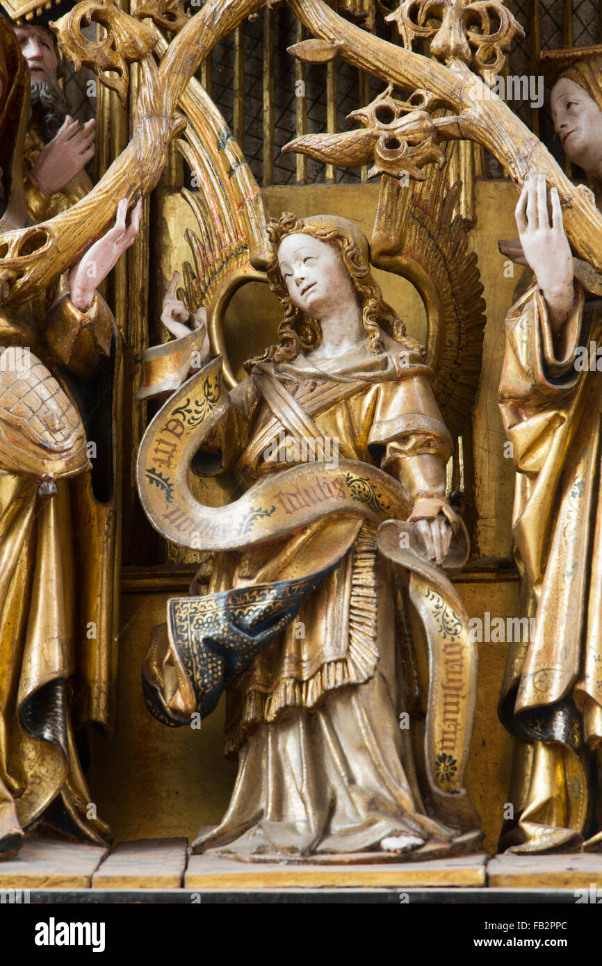 Lübeck, Marienkirche, Antwerpener Retabel von 1518 Stock Photo - Alamy