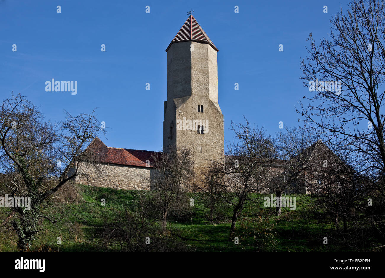 Freckleben bei Aschersleben, Burg Stock Photo - Alamy