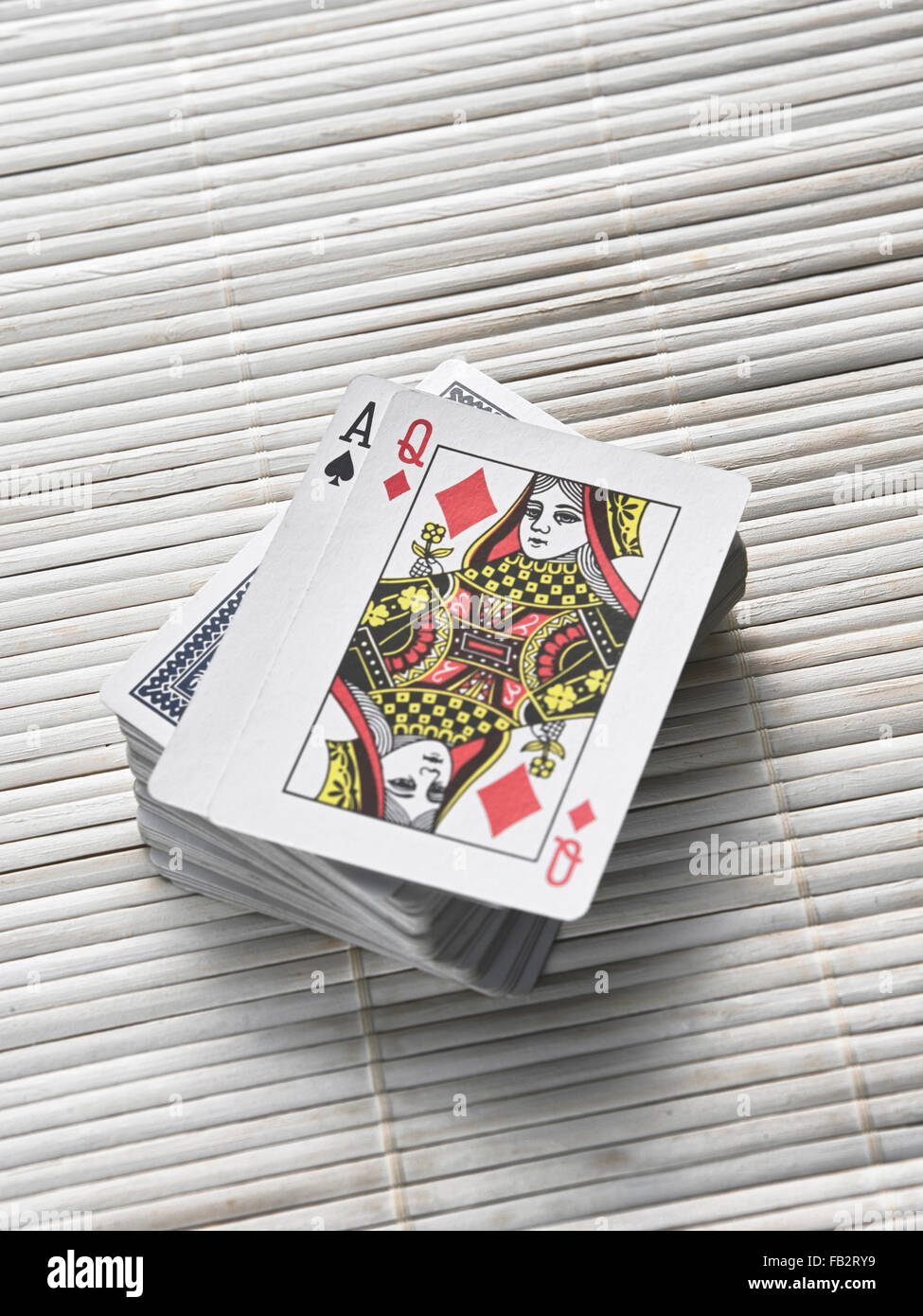 playing card on the white background Stock Photo - Alamy