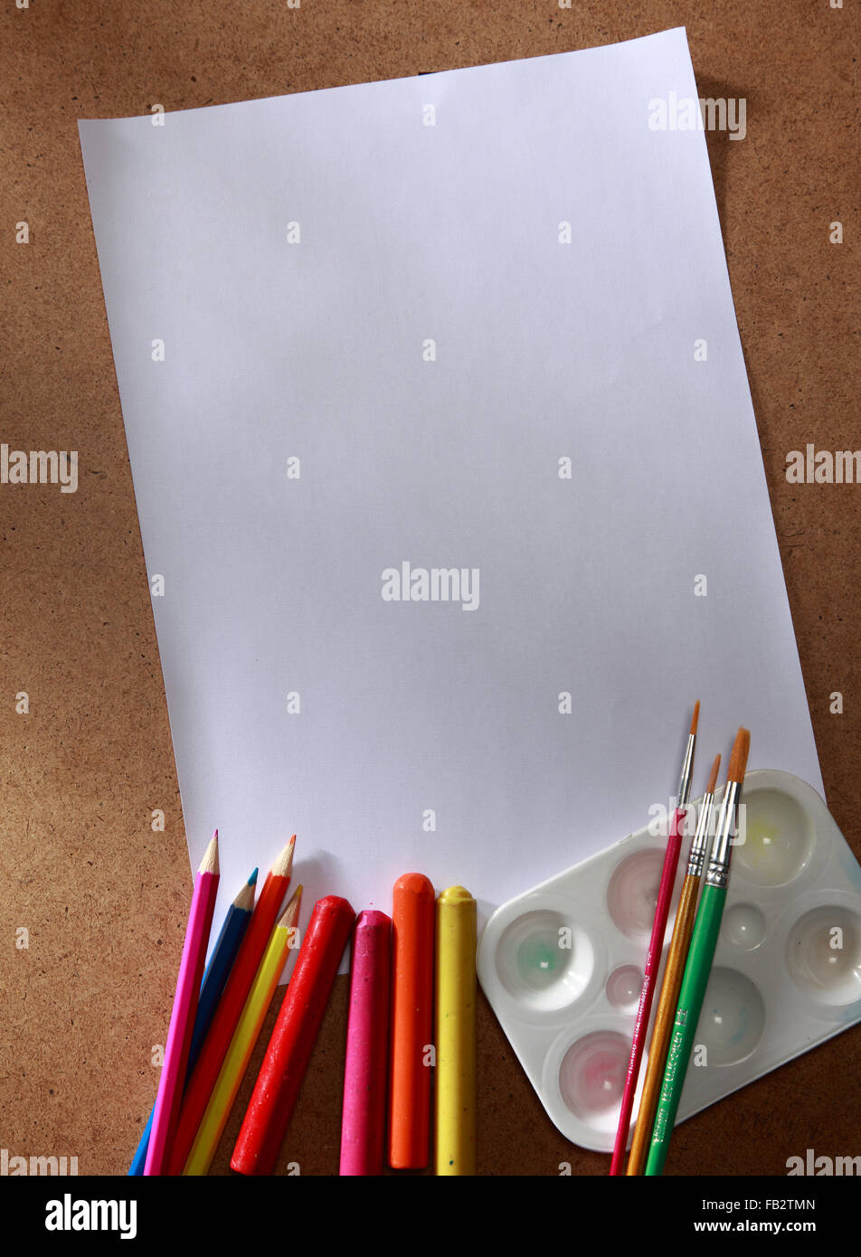 blank paper with the color material Stock Photo - Alamy