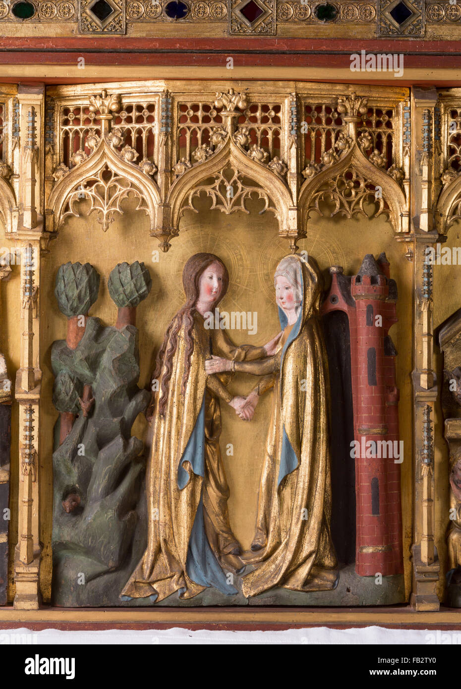 Werben, Johanniskirche, Hochaltar, Predella Stock Photo - Alamy
