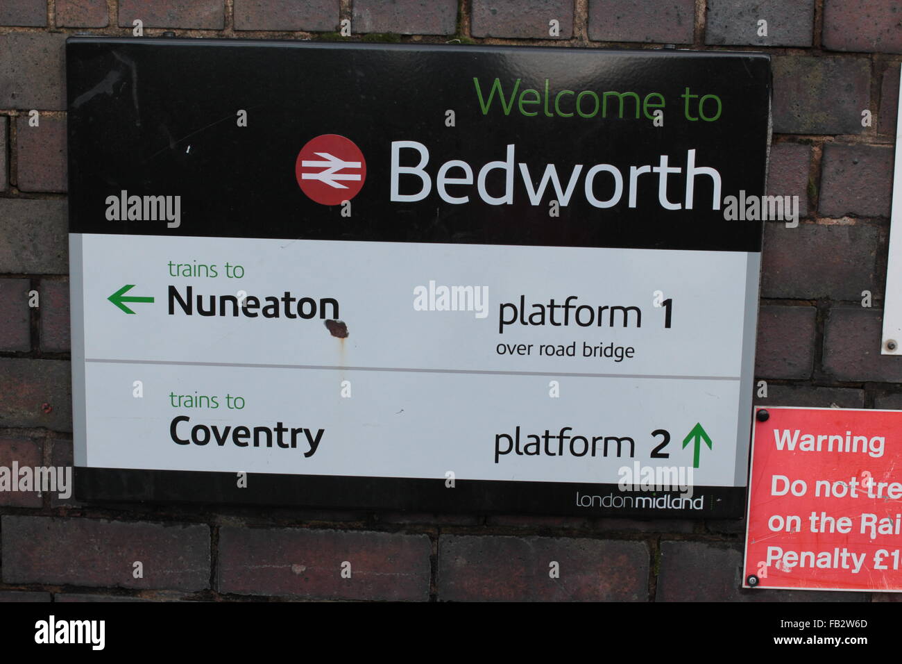 British Rail Station Sign Stock Photos & British Rail Station Sign ...