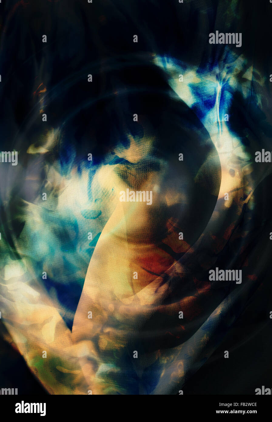 Color Abstract background and spots with color effect and textile ...