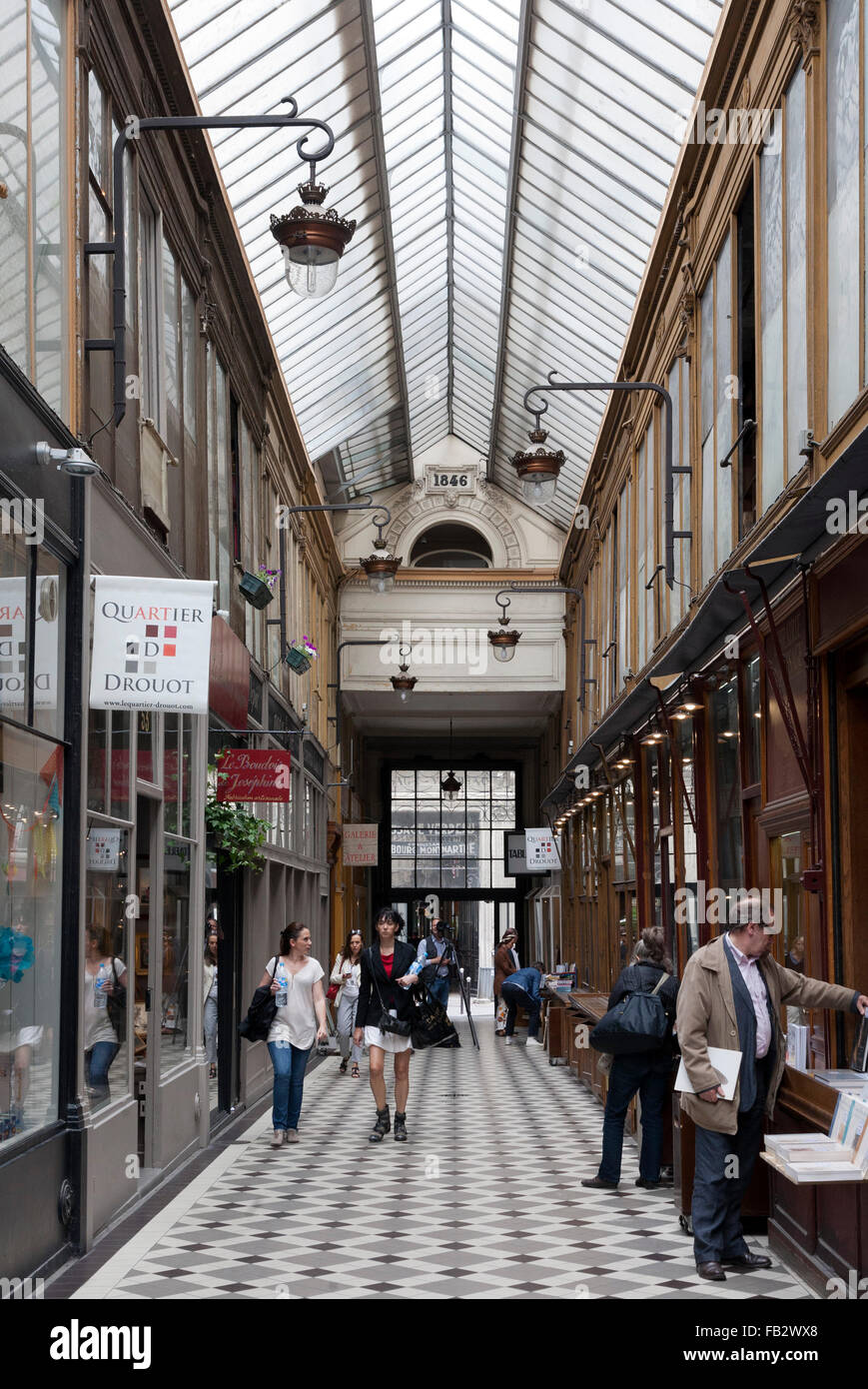 Paris, Passage Verdeau Stock Photo - Alamy