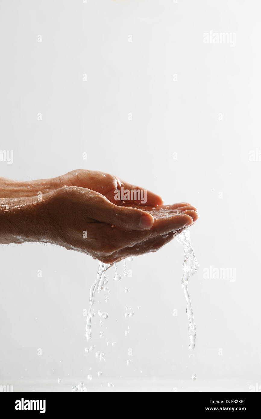 Handful of water Stock Photo - Alamy