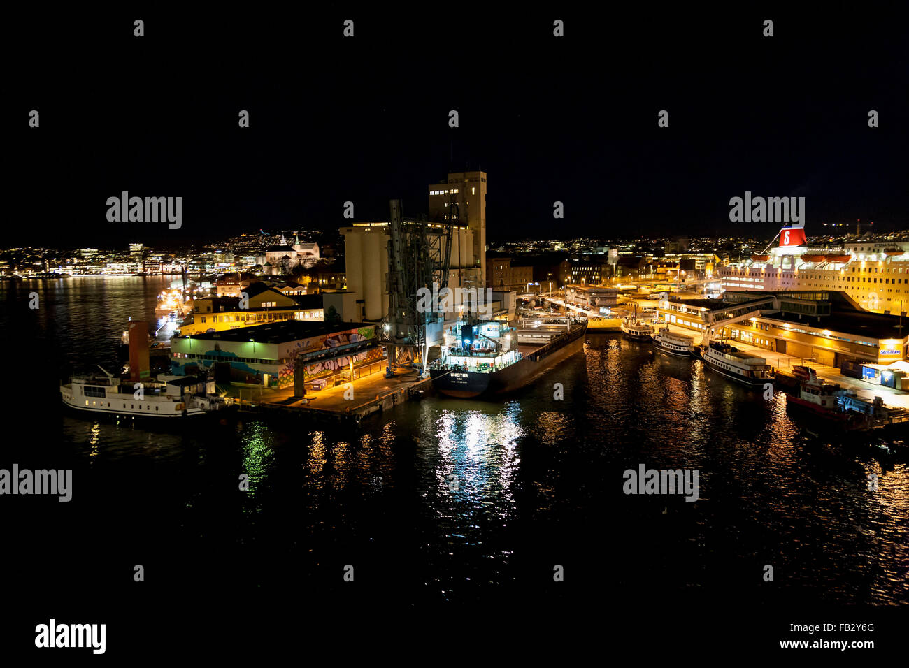 Harbour early hours of the morning, Oslo, Norway Stock Photo - Alamy