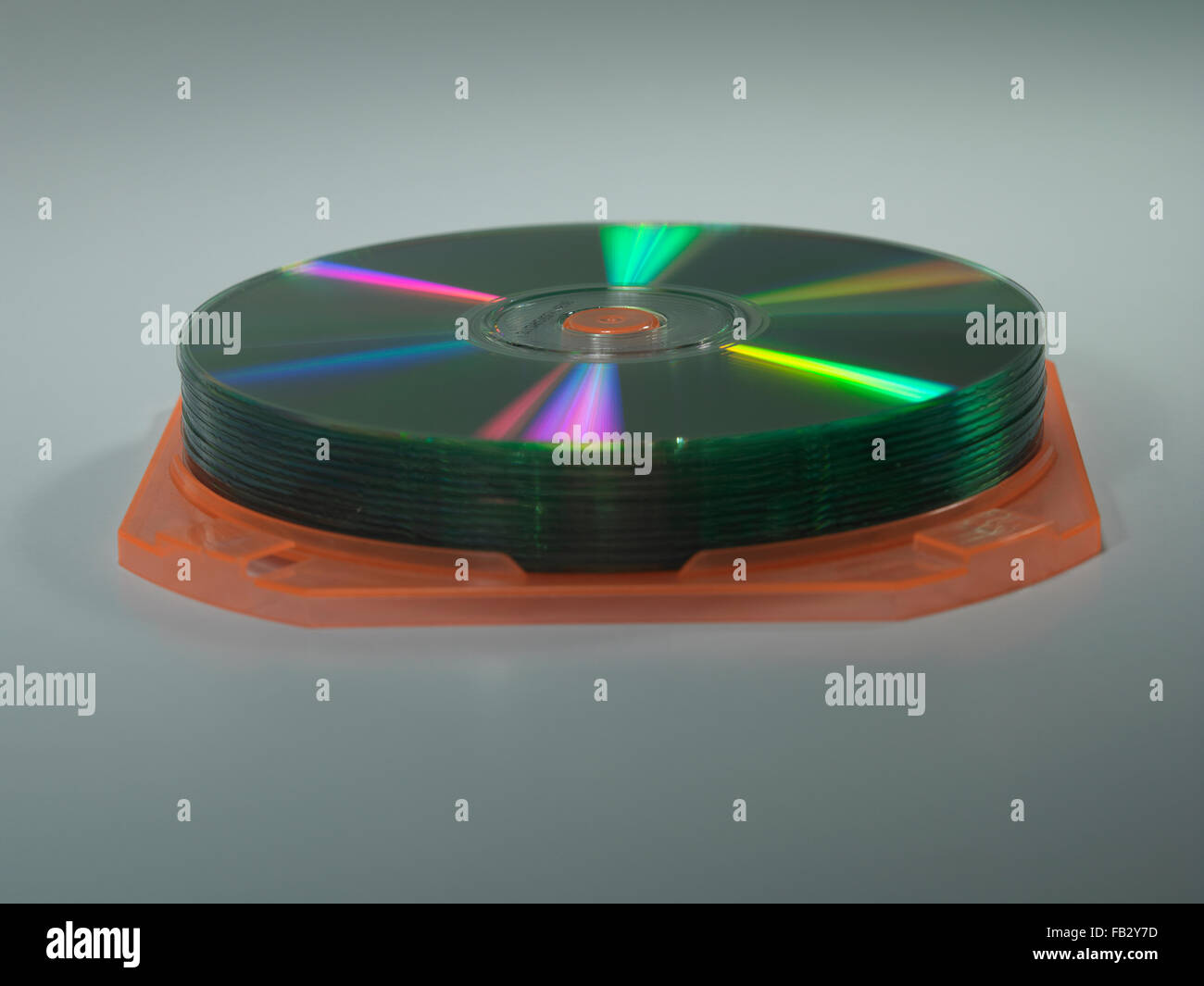 stack of the cd on the plain background Stock Photo - Alamy