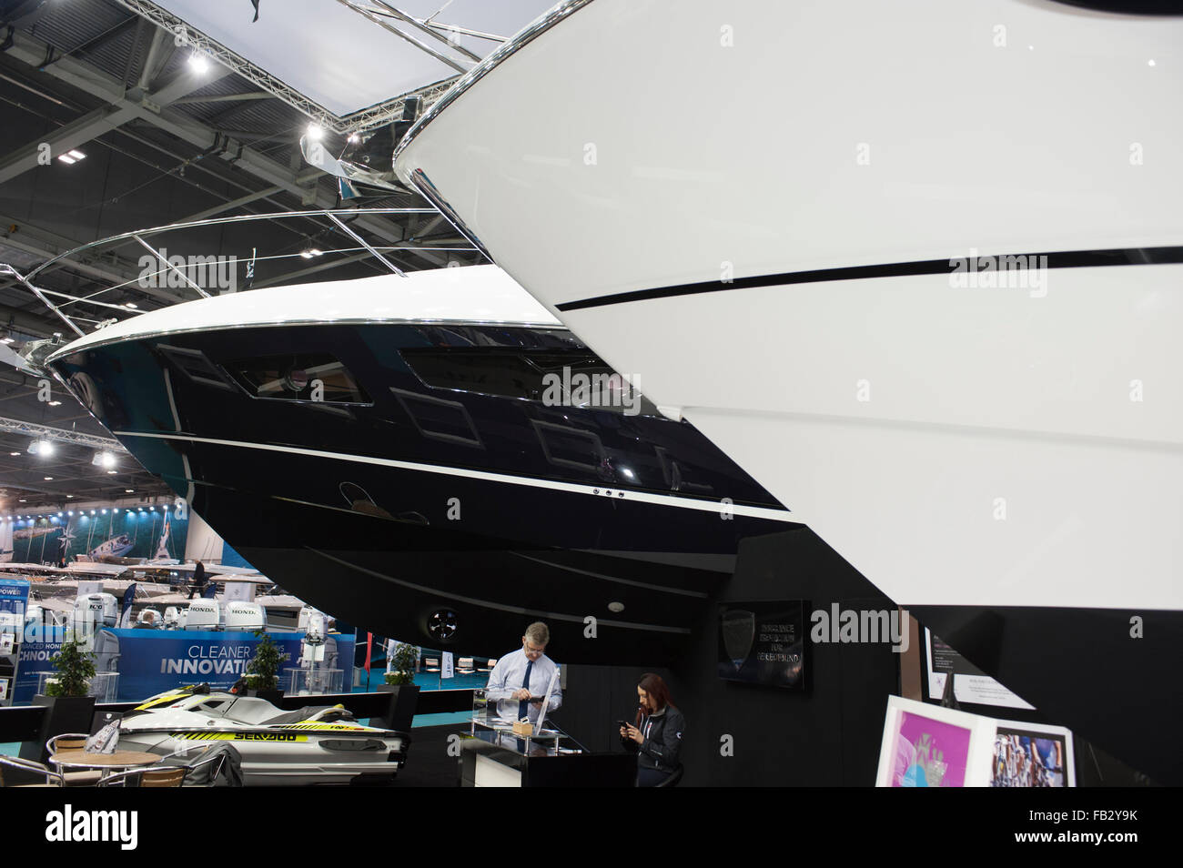 Excel, London, UK. 8th January, 2016. The London Boat Show opens, a ...