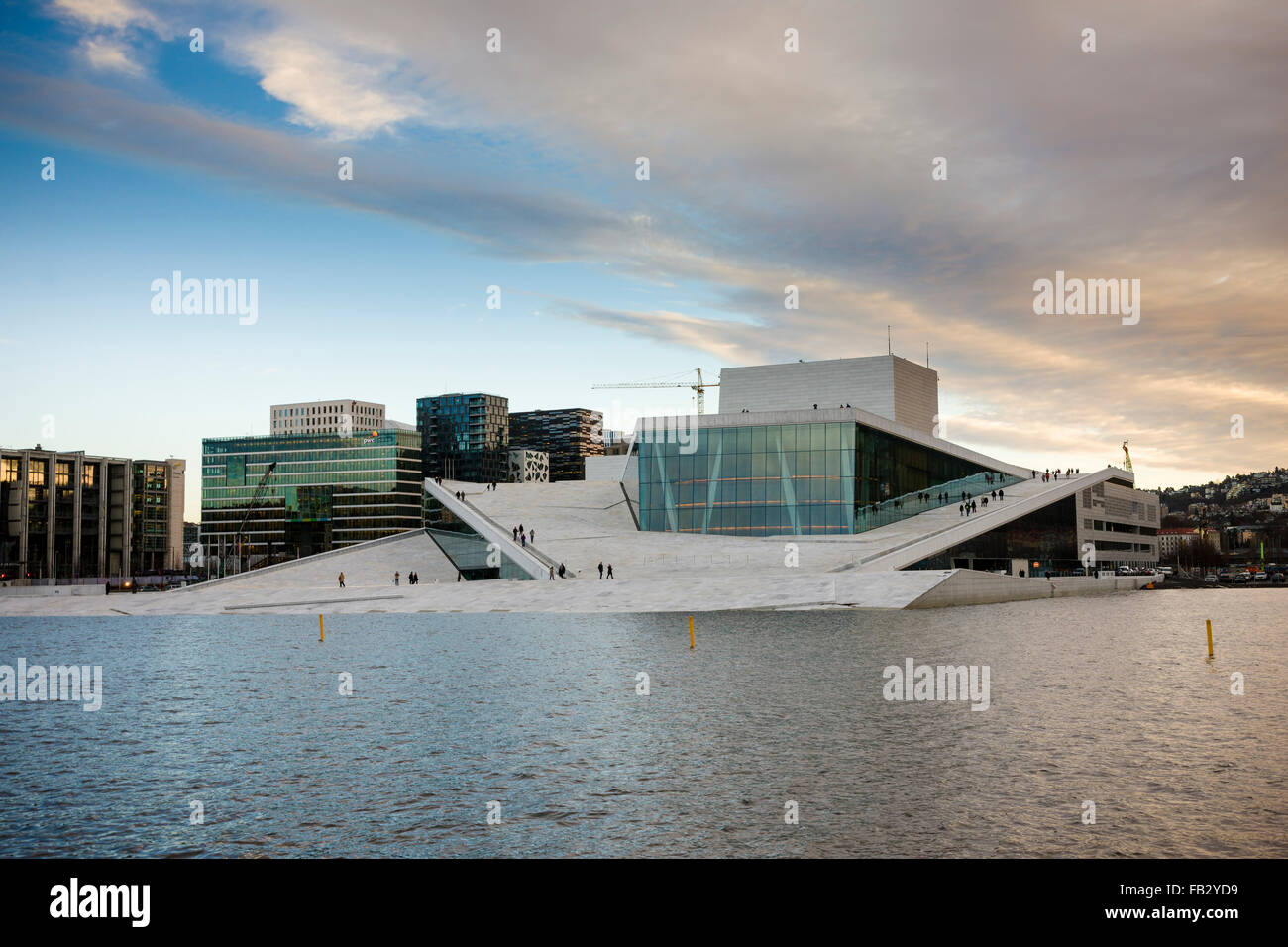 Exterior of The Oslo Opera House which is the home of The Norwegian ...