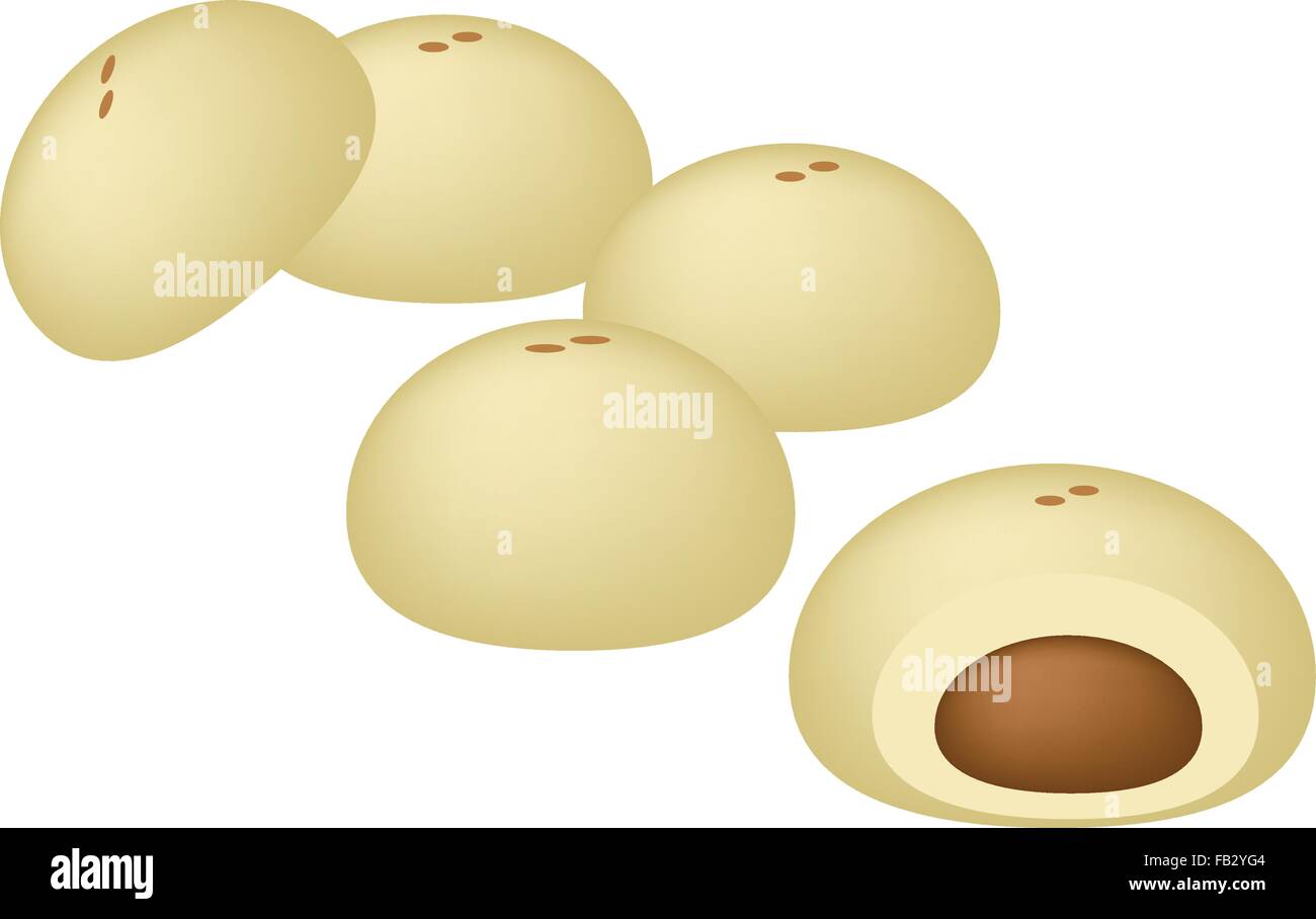 Mochi cake vector vectors hi-res stock photography and images - Alamy