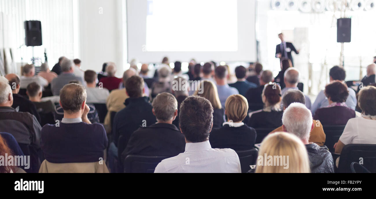 Audience in the lecture hall Stock Photo - Alamy