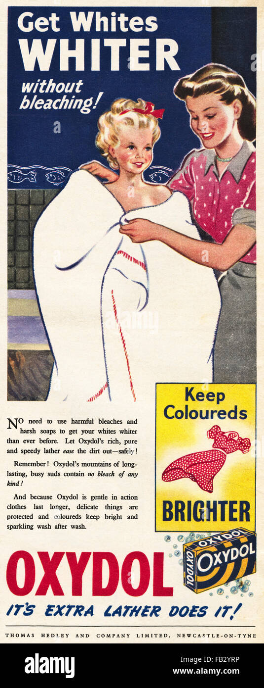 Original vintage advert from 1940s. Advertisement from 1947 advertising ...