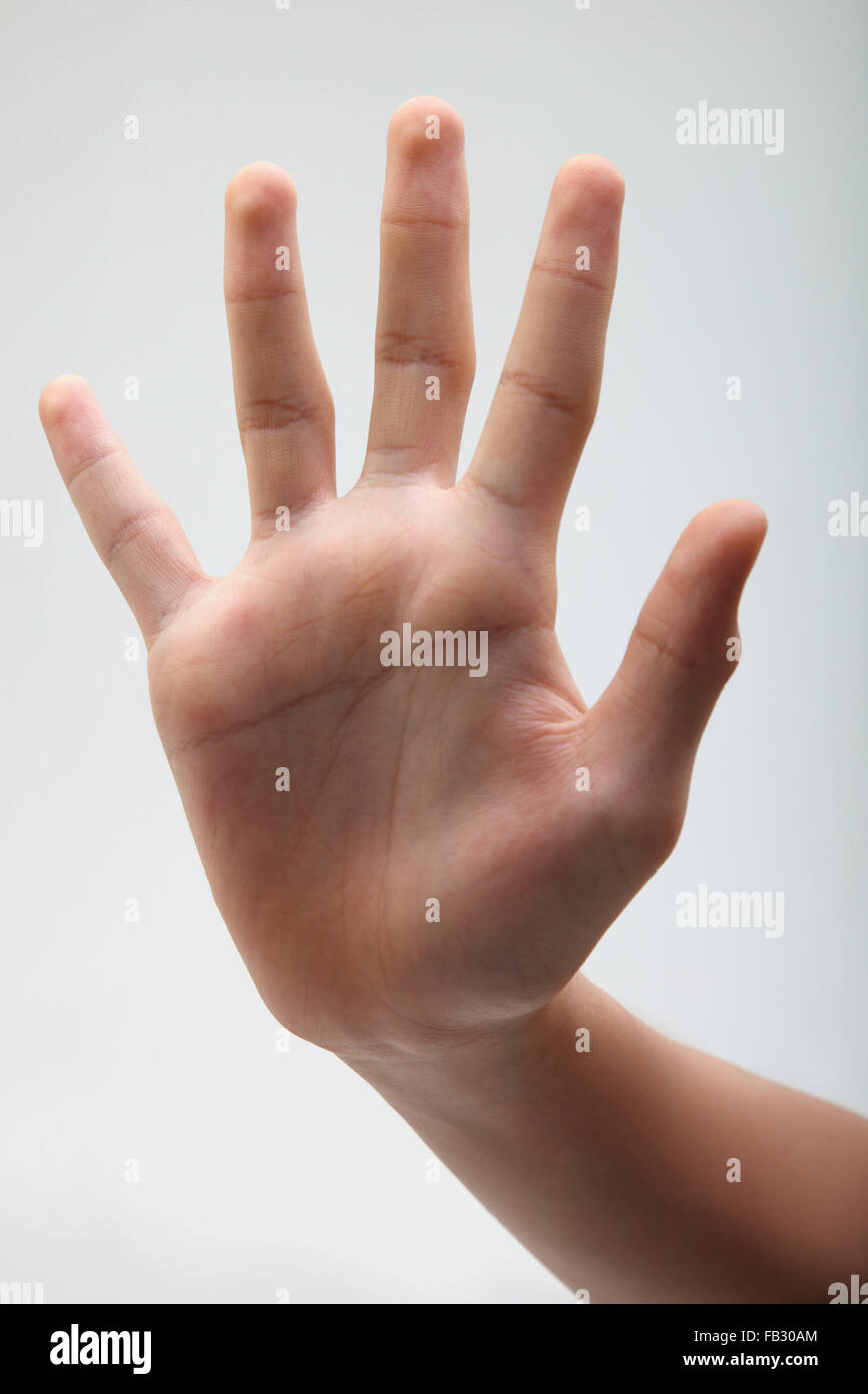 close up of the hand gesture -stop Stock Photo - Alamy