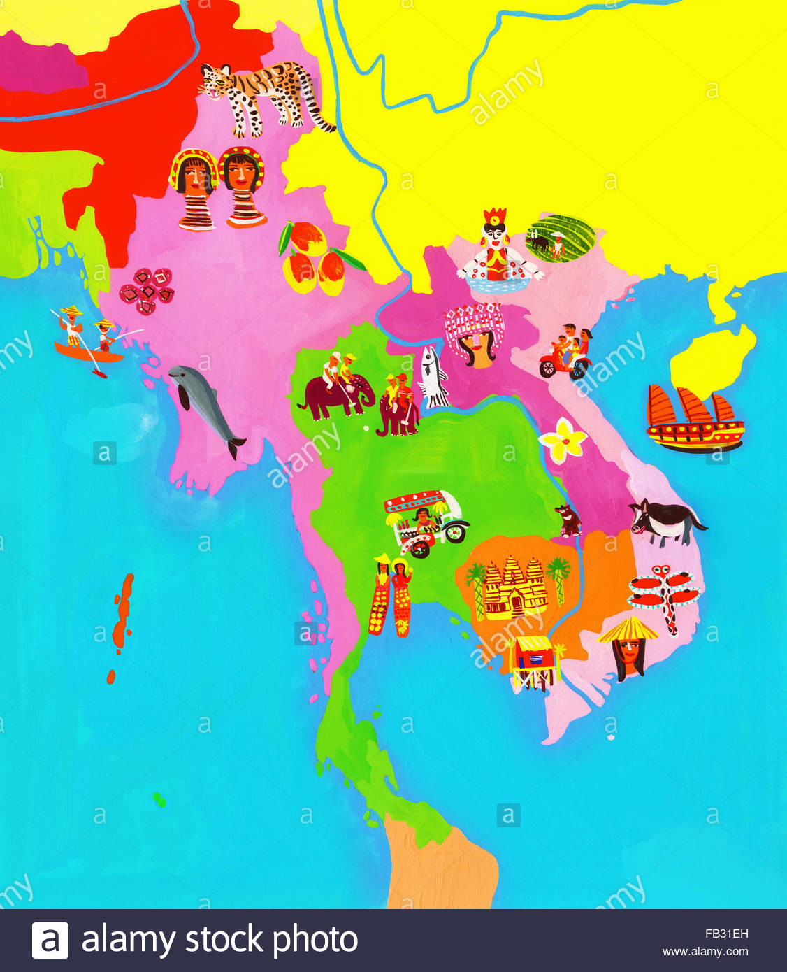 South Asia Map Stock Photos & South Asia Map Stock Images - Alamy