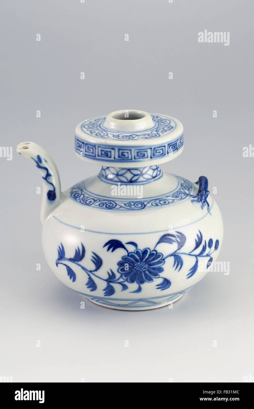 Oriental Tea Pot on the plain background Stock Photo - Alamy
