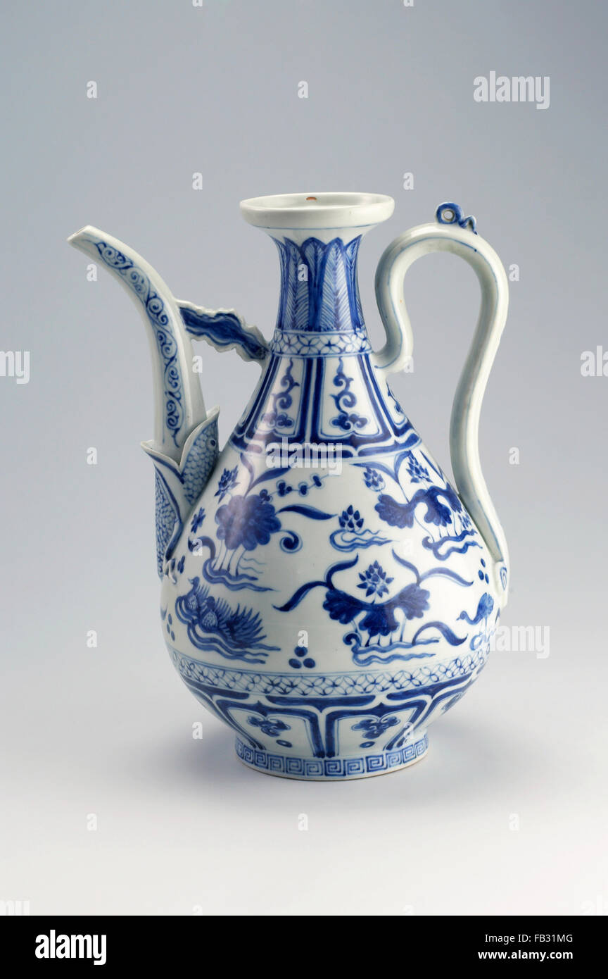 Oriental Tea Pot on the plain background Stock Photo - Alamy