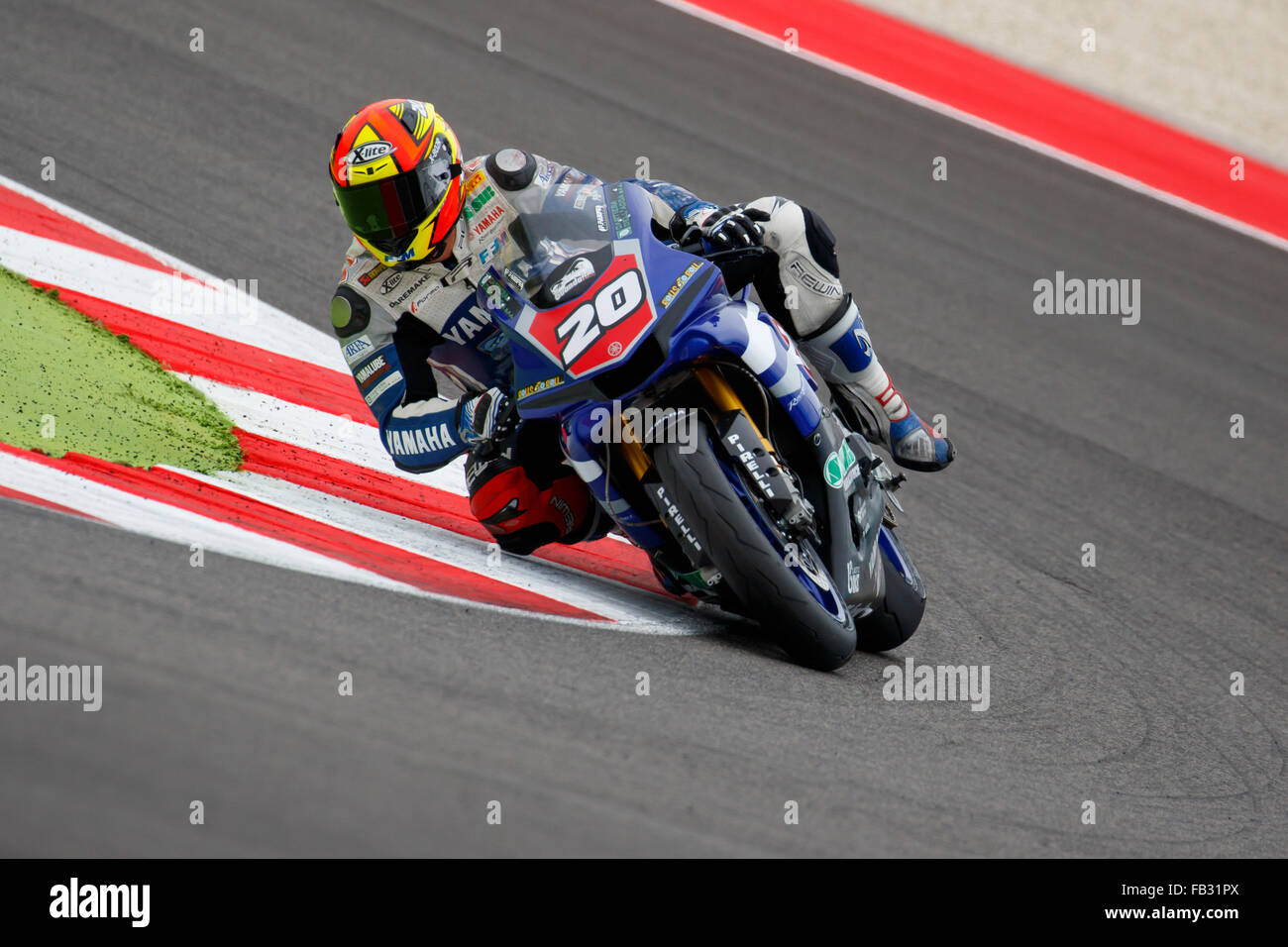 Misano Adriatico, Italy - June 20, 2015: Yamaha YZF R1 of G.M. Racing ...