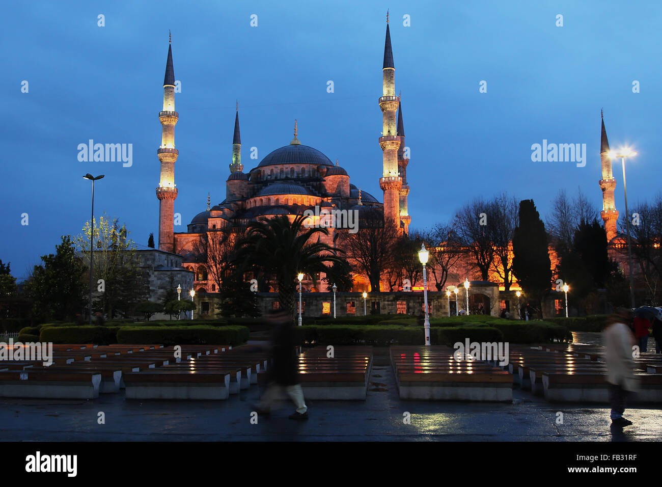 the Blue Mosque at night, Istanbul, Turkey Stock Photo - Alamy