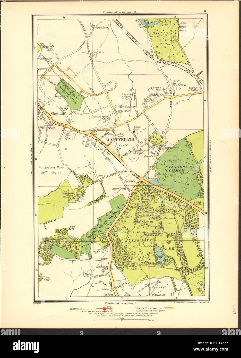 HERTS:Busheyheath,Caldecote Hill,Clay Hill,Little Bushey,Stanmore Cmn ...