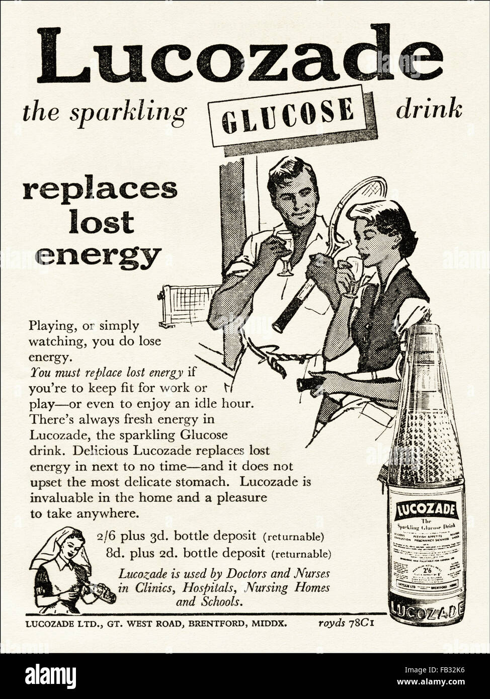 Original vintage advert from 1950s. Advertisement from 1953 advertising ...