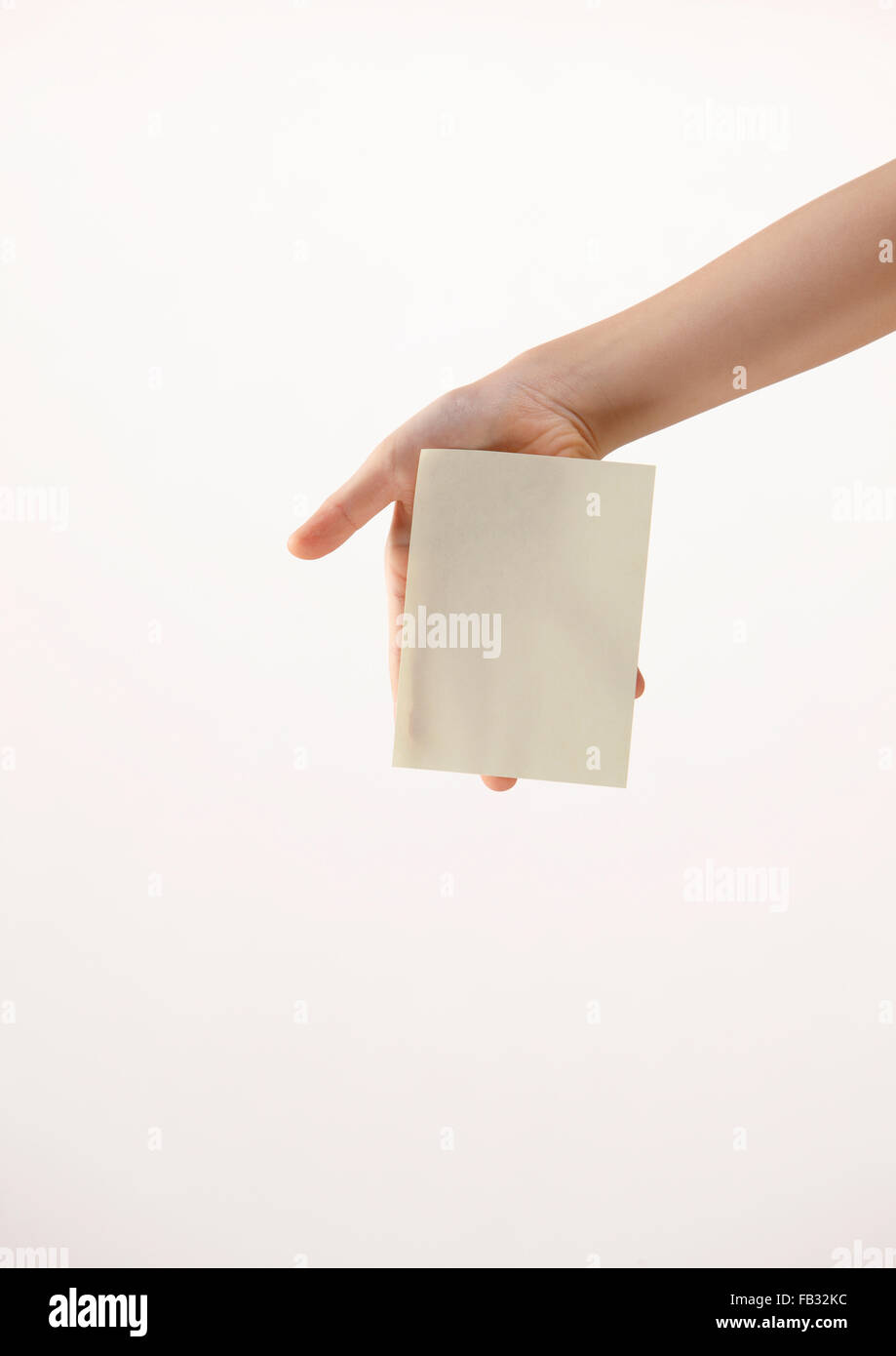 kid's hand with adhesive note on the plain background Stock Photo - Alamy