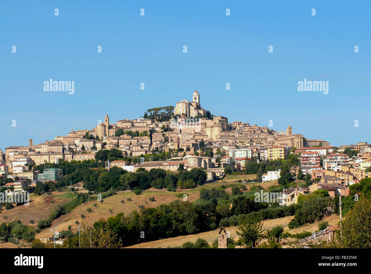 Italy Marche Fermo Panorama Stock Photo - Alamy