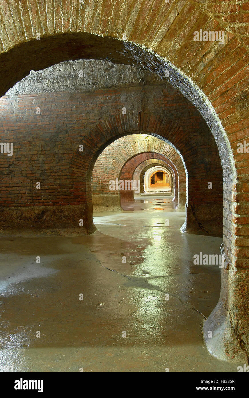 Italy Marche Fermo Roman cisterns (I sec. d.C Stock Photo - Alamy