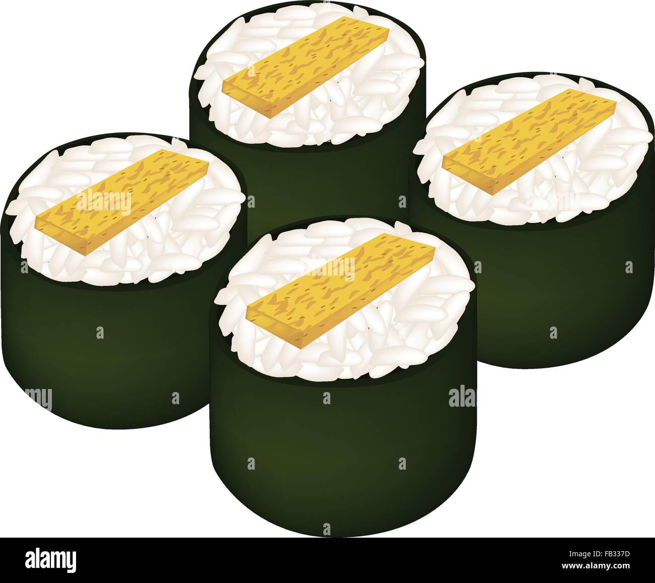 Dashimaki tamago Stock Vector Images - Alamy