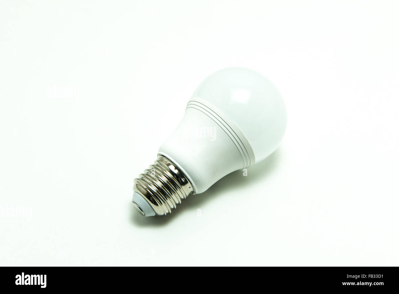 light bulb on white background Stock Photo - Alamy