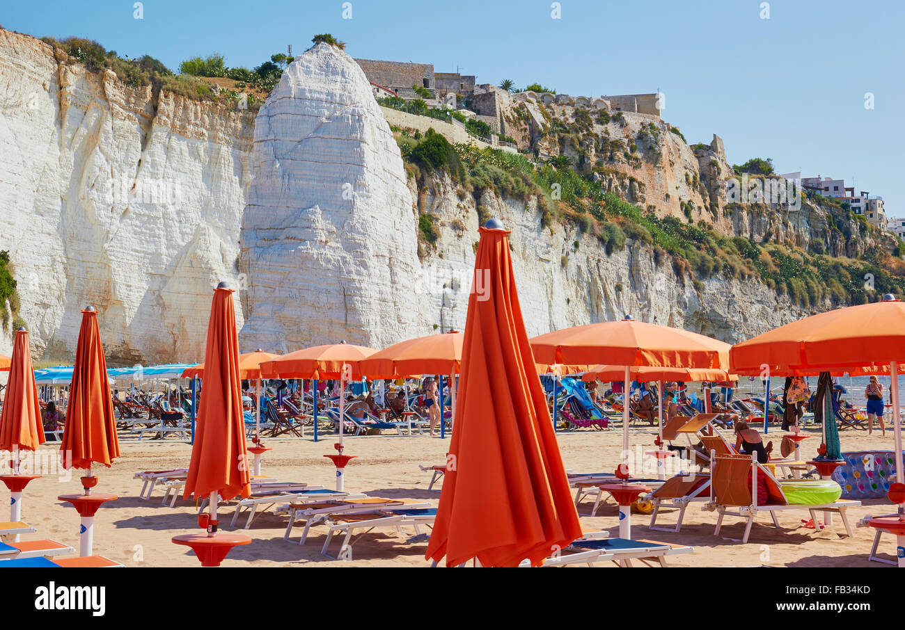 Pizzomunno beach vieste puglia italy hi-res stock photography and ...