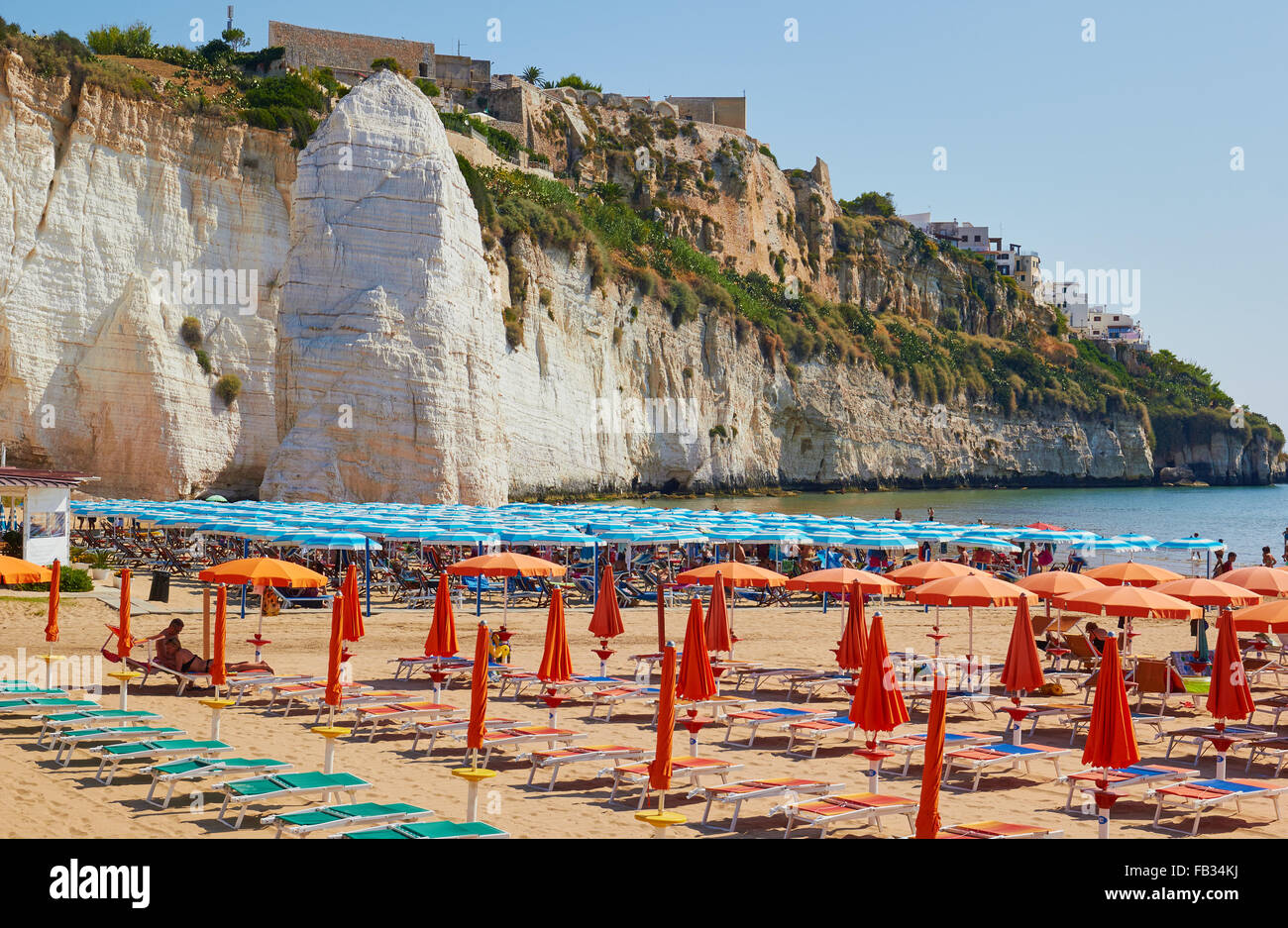 Beach pizzomunno vieste national park hi-res stock photography and ...