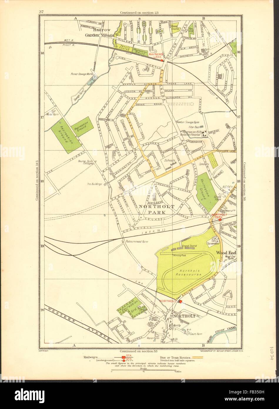 NORTHOLT: South Ruislip,Harrow,Rayner's Lane,Wood End,Northolt Park ...