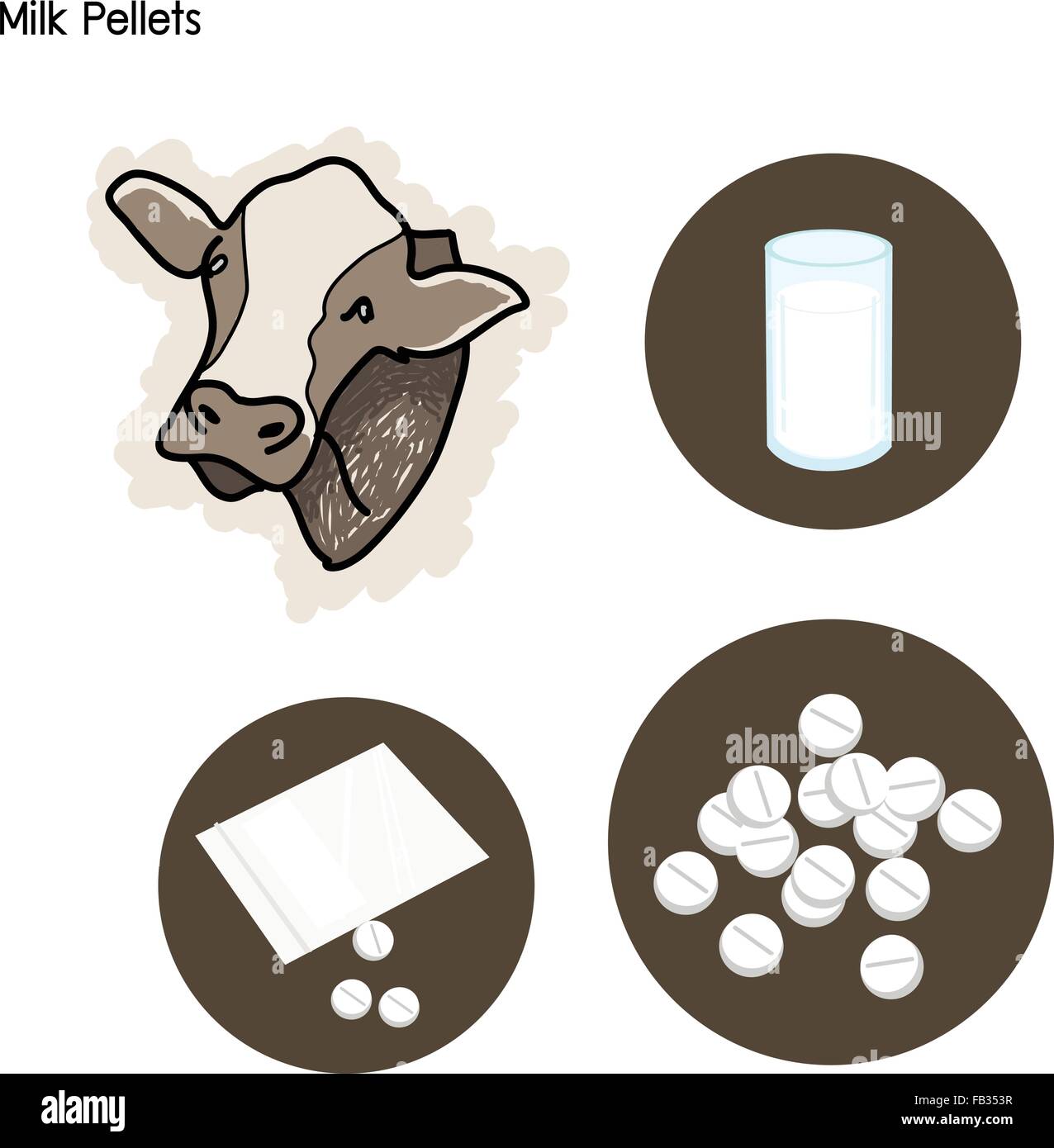 Nutrition of pellets Stock Vector Images - Alamy