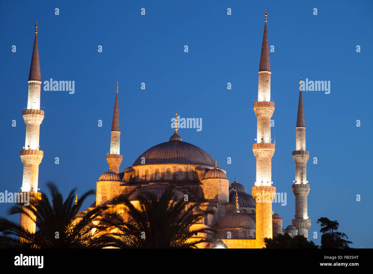 the Blue Mosque at night, Istanbul, Turkey Stock Photo - Alamy