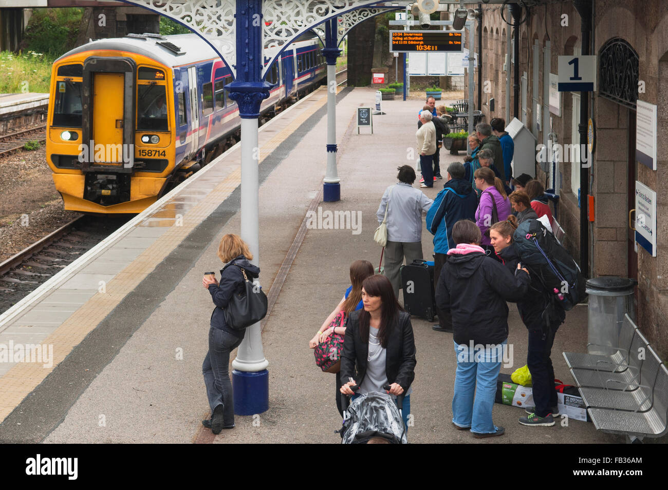 Inverurie Railway Station, Aberdeenshire, Scotland Stock Photo - Alamy