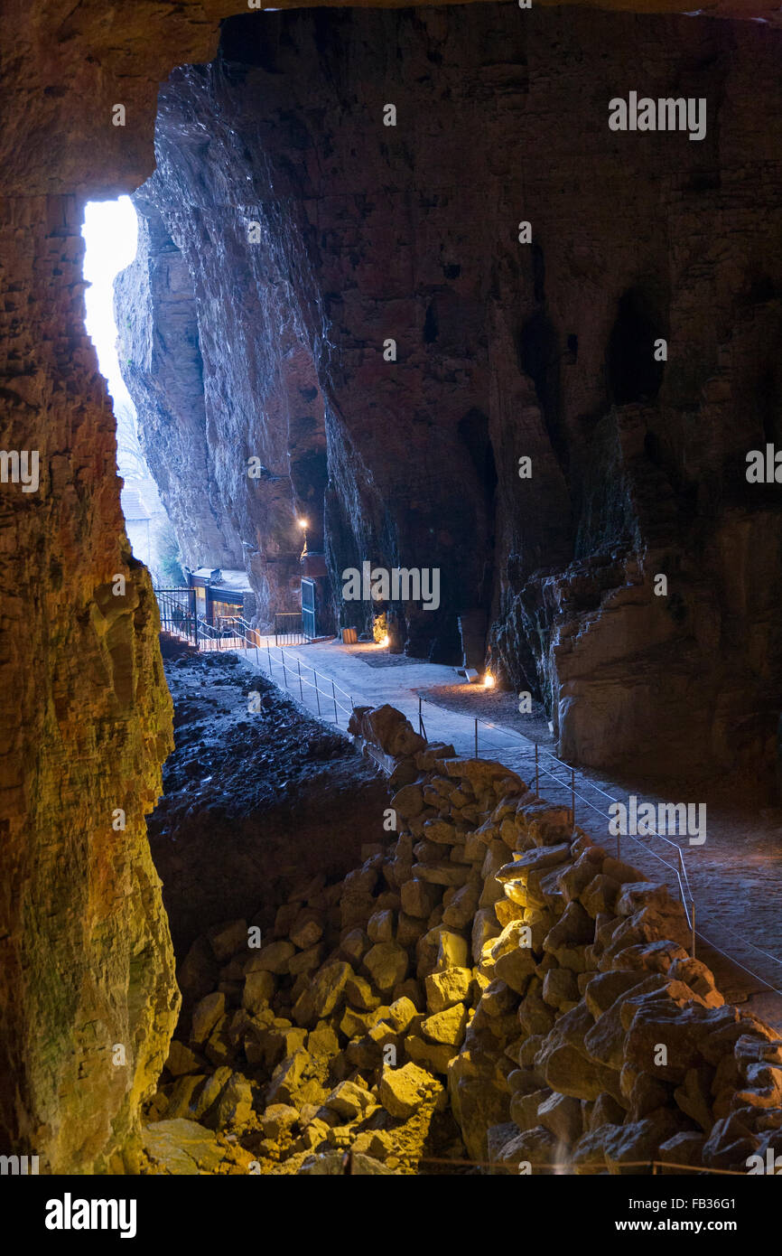 Inside & rock formation / formations / structure / structures; Caves of ...