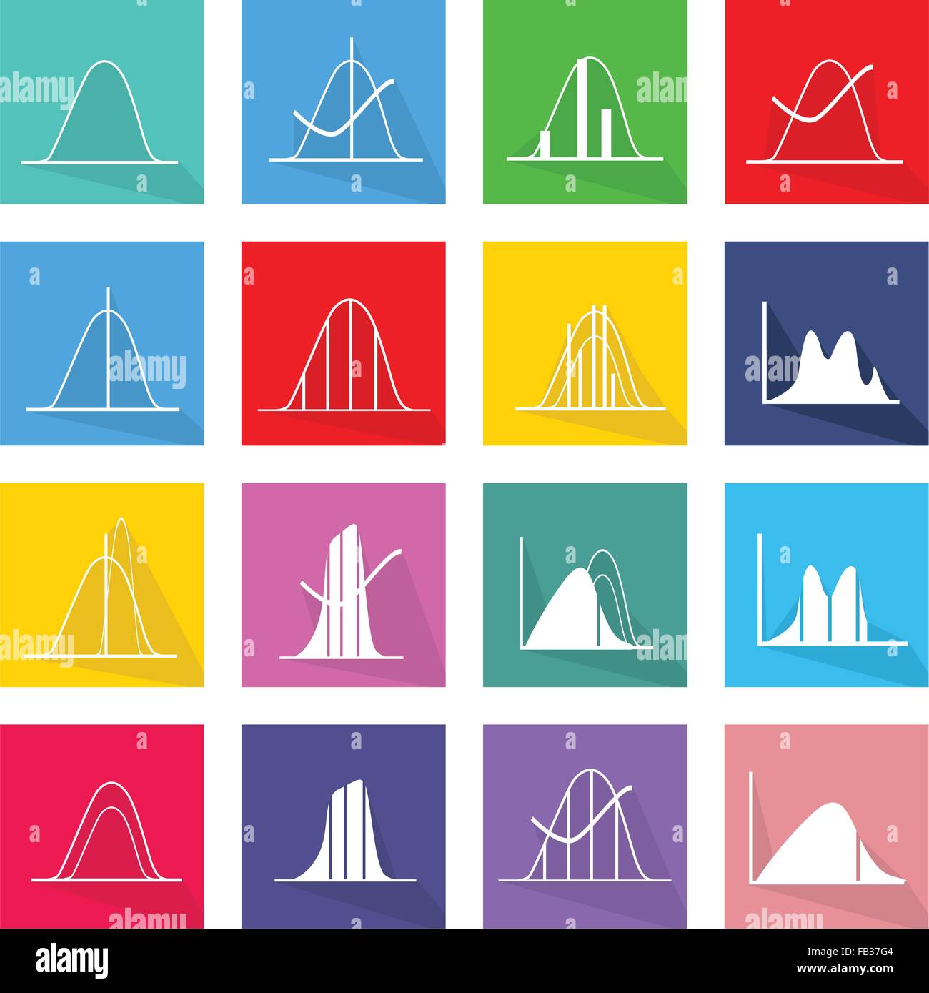 Gaussian curve chart Stock Vector Images - Alamy