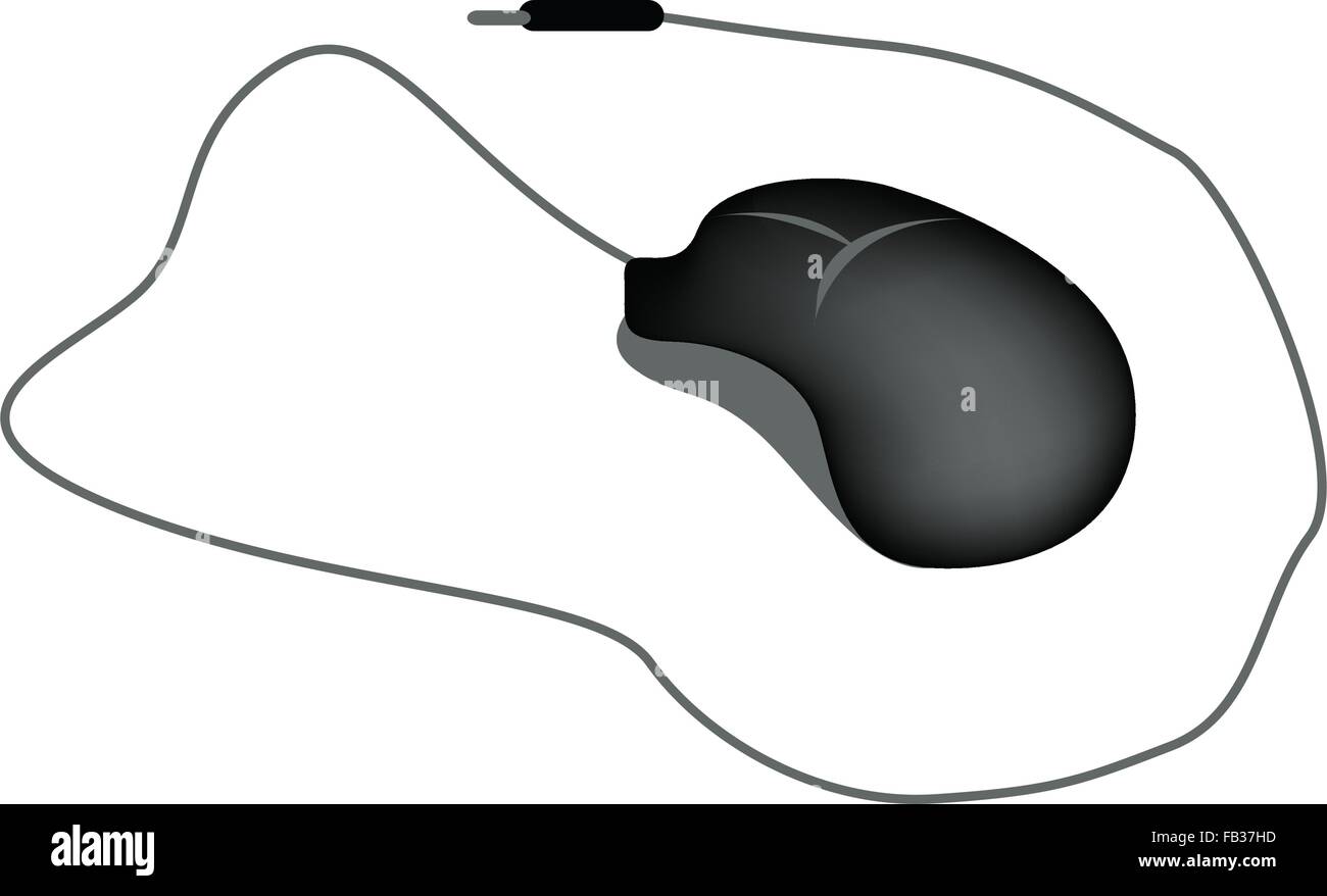 Computer and Technology, Black Computer Mouse and Cable Used with A ...