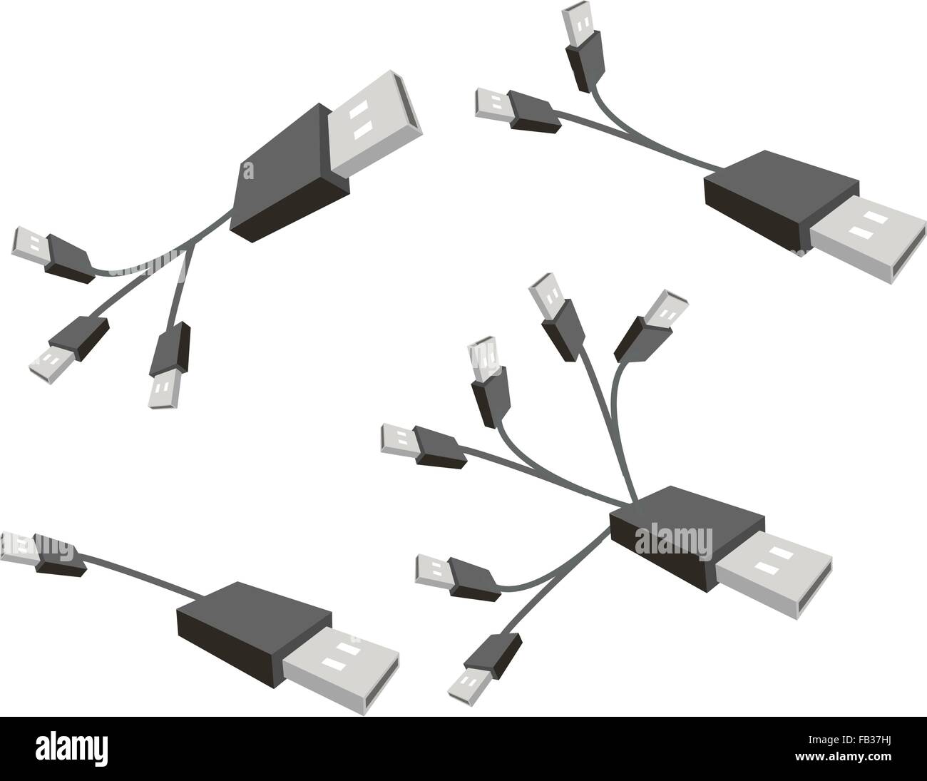 Computer and Technology, Illustration of Computer Cable or Computer ...