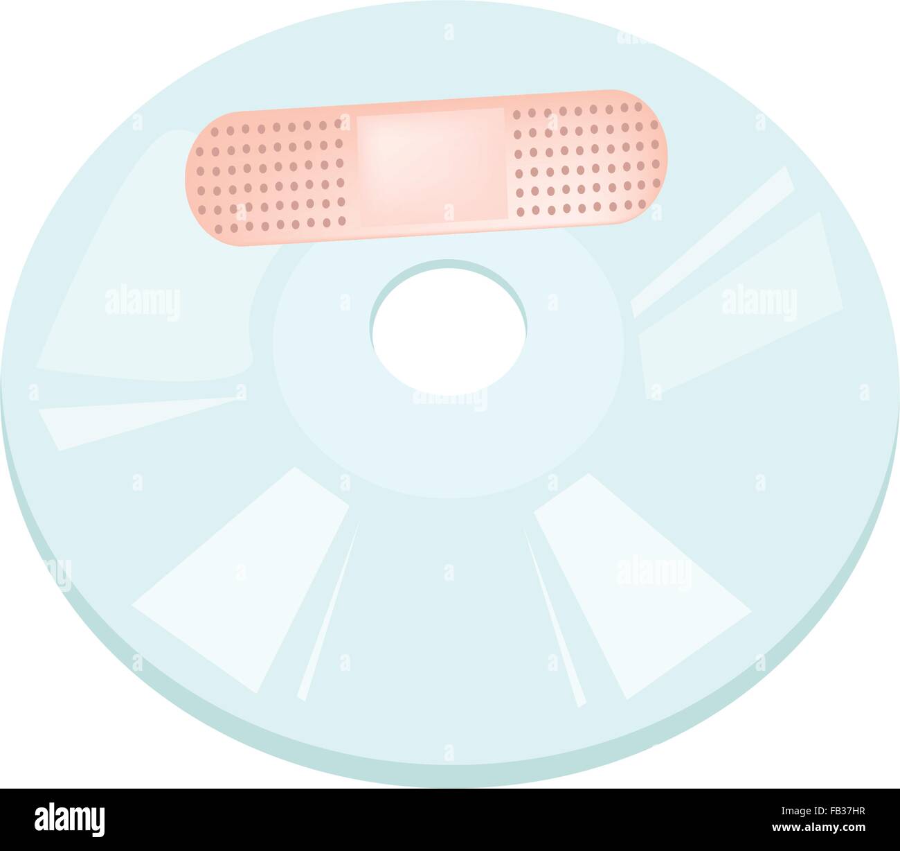 Computer and Technology, IIllustration of CD, DVD with Software Patch ...