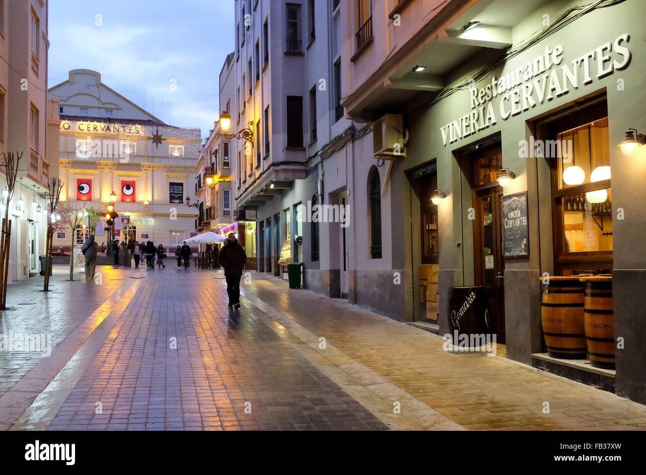 Malaga city town centre hi-res stock photography and images - Alamy