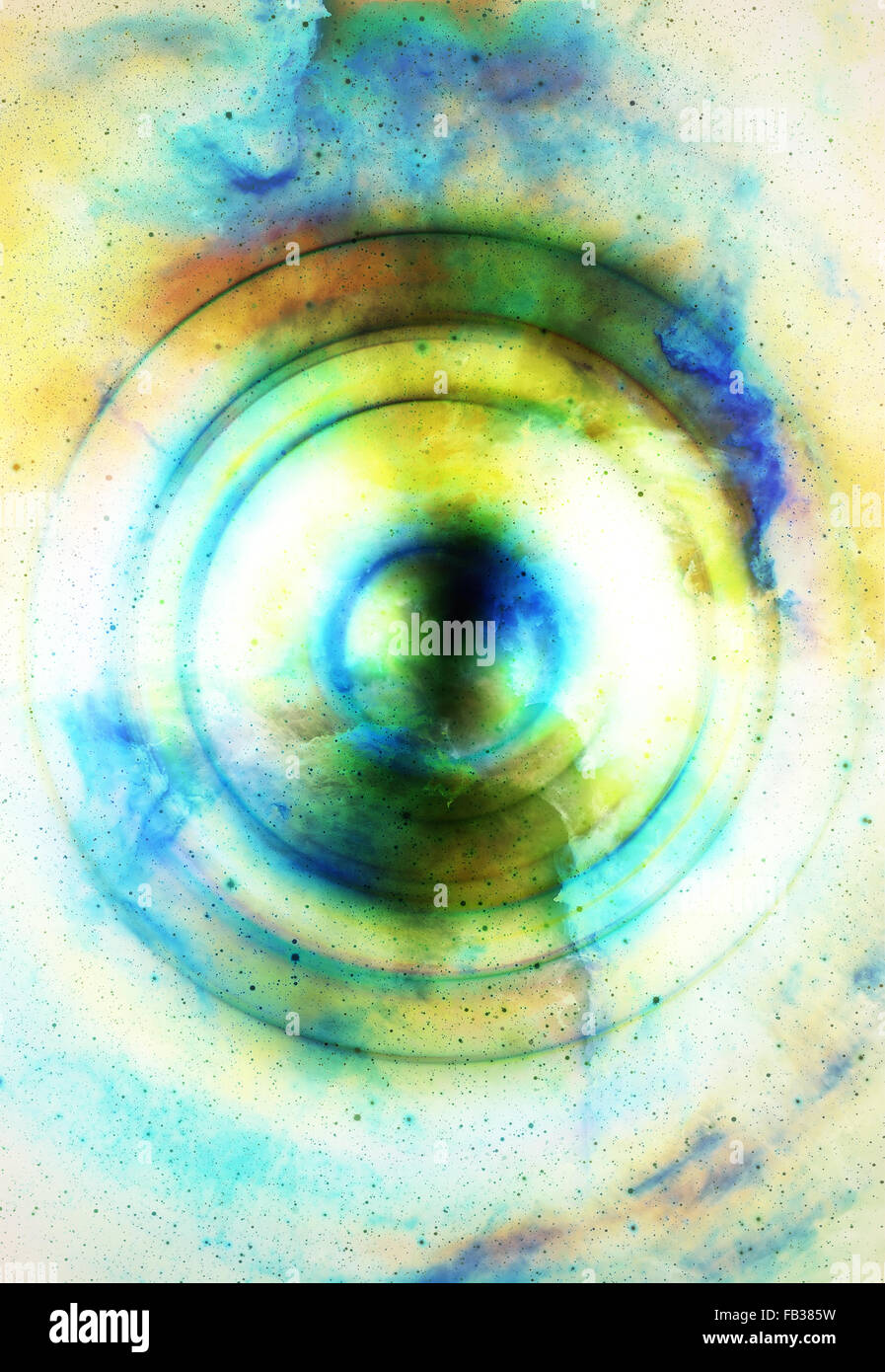 Audio music Speaker in space. Cosmic space and stars, abstract cosmic ...