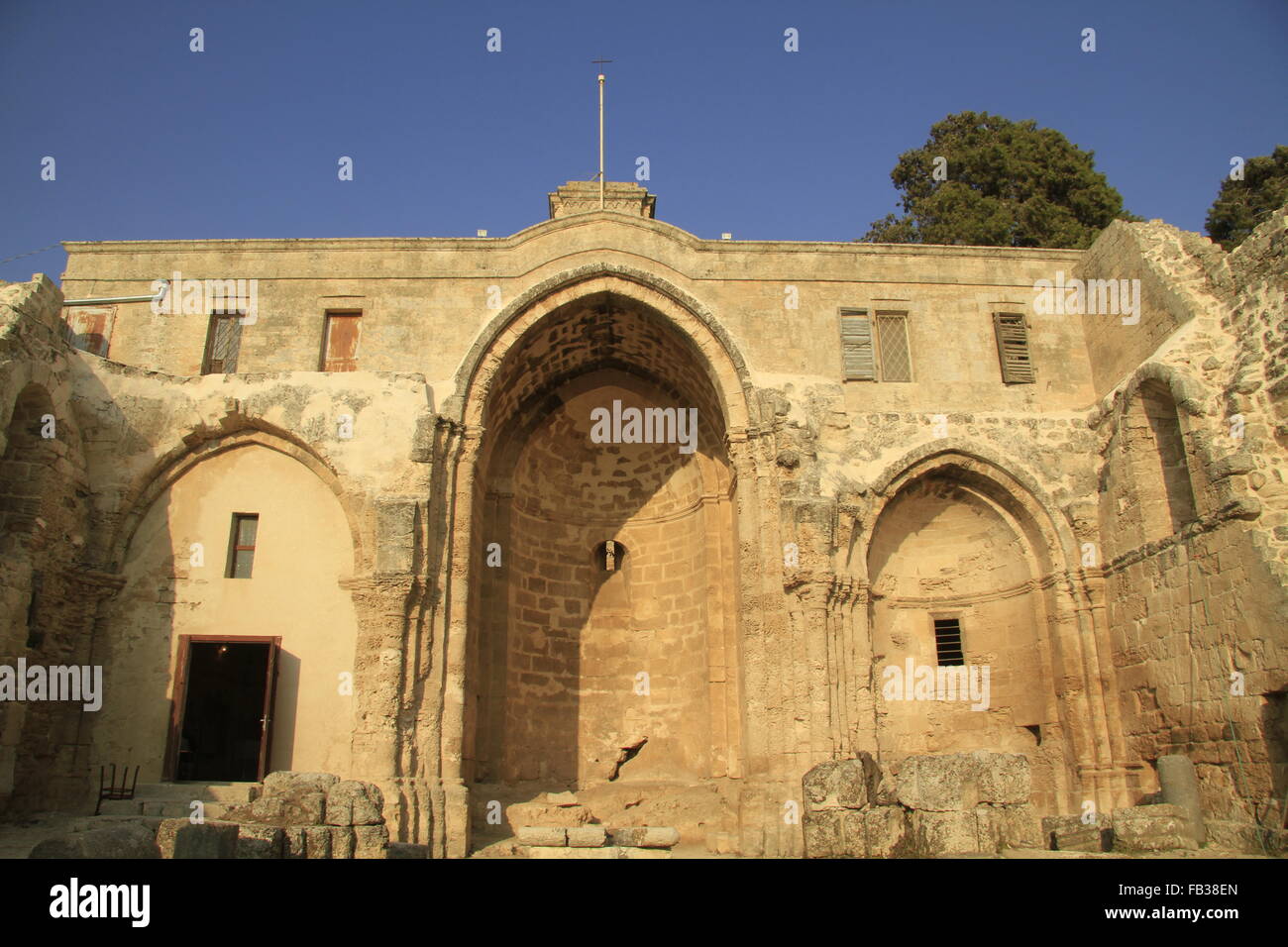 Israel, Lower Galilee, the Crusader Church of St. Anne in Zippori Stock ...