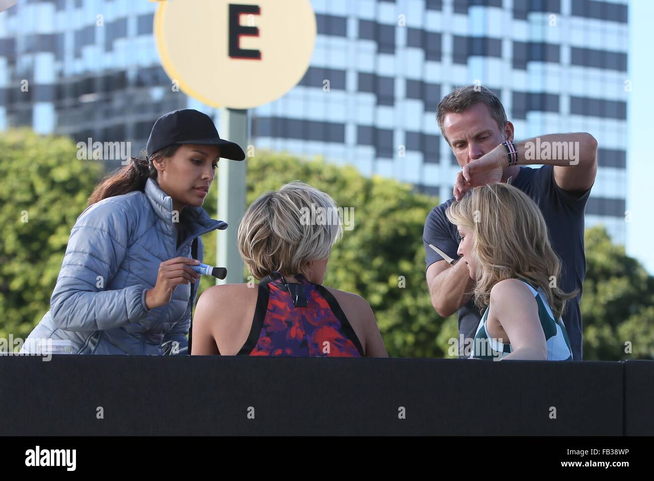 Emily VanCamp seen at Universal studios where she was interviewed by ...