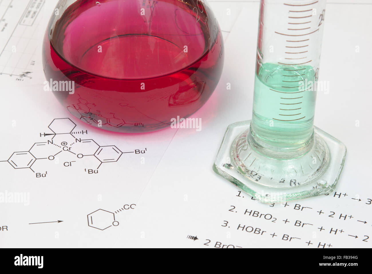 Green chemistry reaction formula hi-res stock photography and images ...